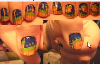 UNIQUE UNUSUAL OR INTERESTING: Geeky Cool Video Game Nail Art