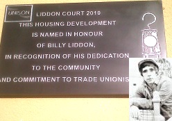 UNISON Active: Billy Liddon's Memory Honoured‏