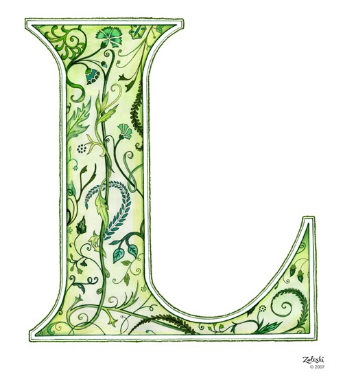 Amy Zaleski Illustration & Lettering: The Letter L