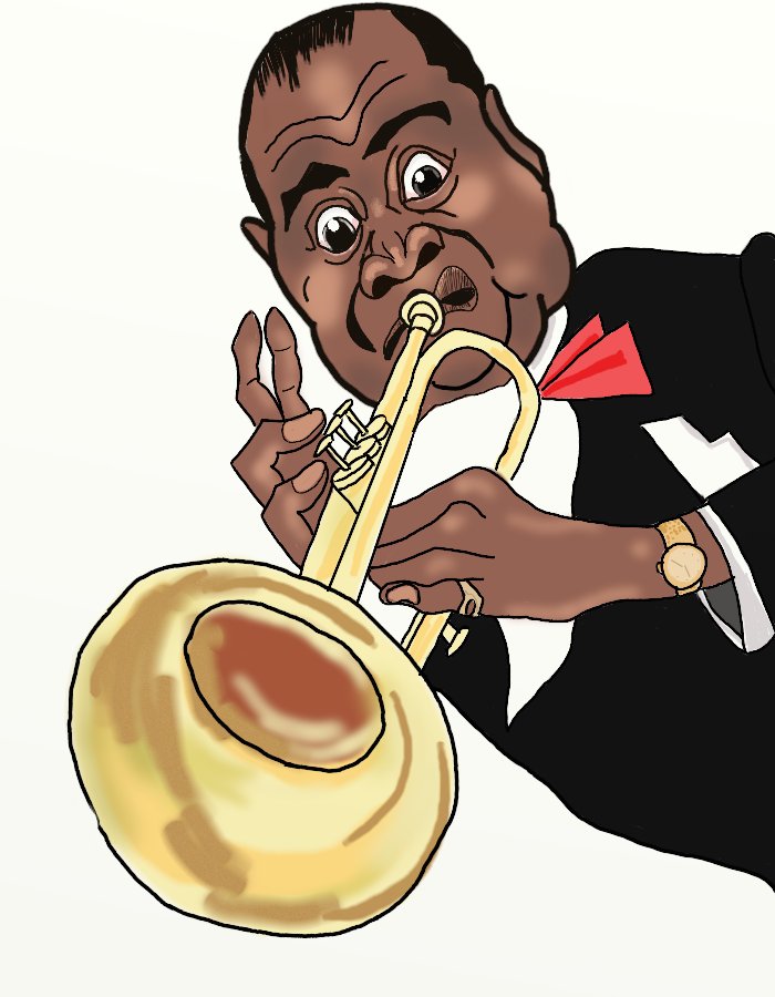 The Art of John Fisher: Louis Armstrong