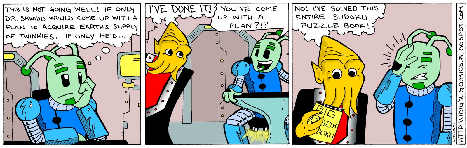 "I DIG DUG COMICS" by Douglas Weller