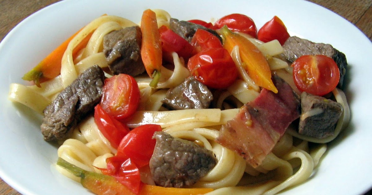 Bolli's Kitchen: Tagliatelle au boeuf sauté - Tagliatelle mit scharf ...