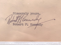 AppraisalBuddy.com: Kennedy For President - Robert Kennedy Autograph