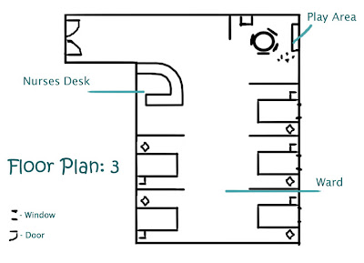 Long Wool Ward Children's Hospital: Floor Plans....all three of them..