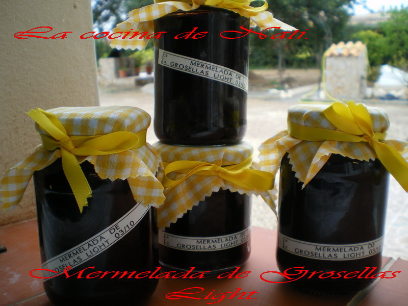 La Cocina de Nati.: MERMELADA DE GROSELLAS LIGHT.