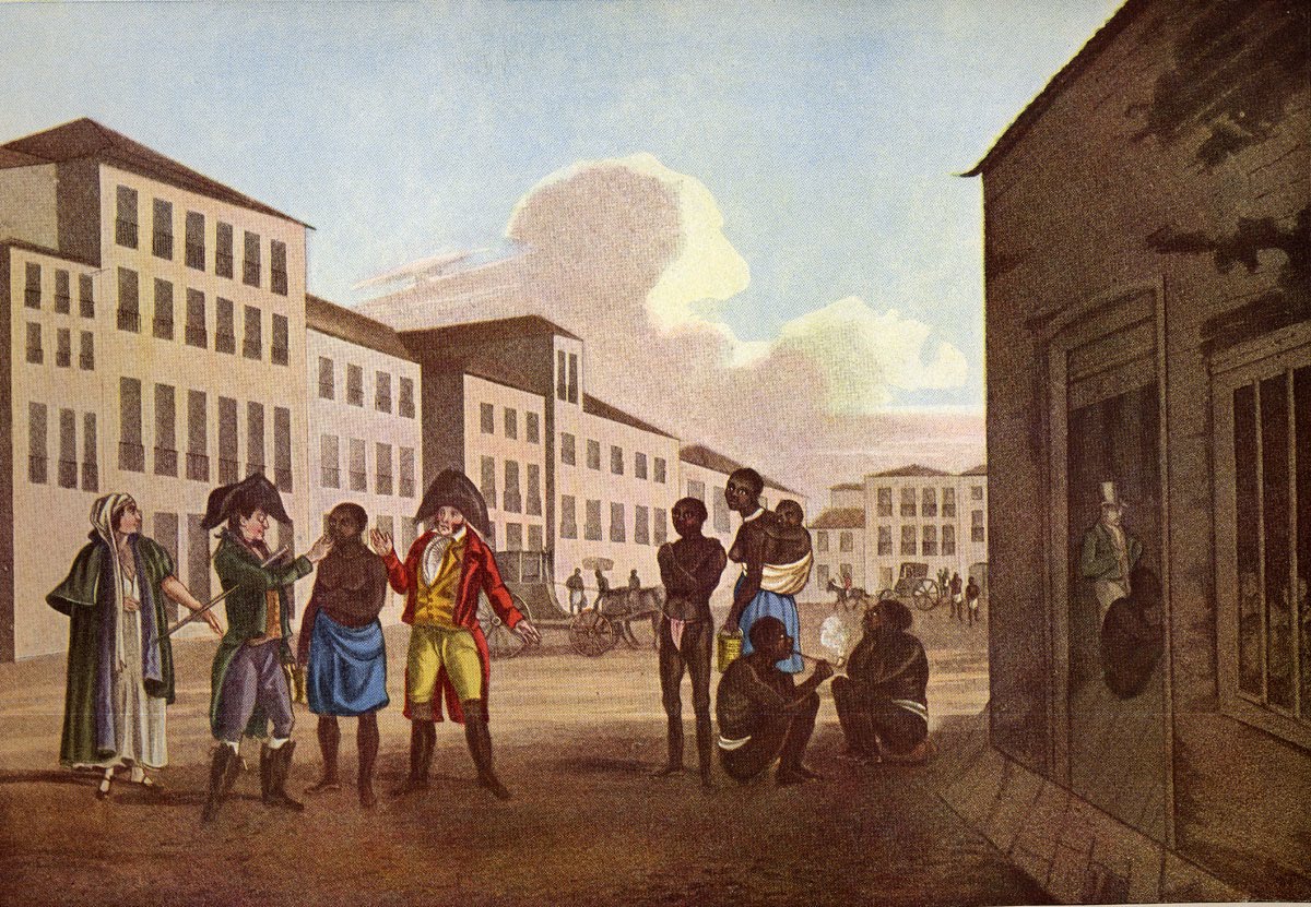 ganga macota: Mercado de Escravos, Rio de Janeiro, Brasil, 1819-1820
