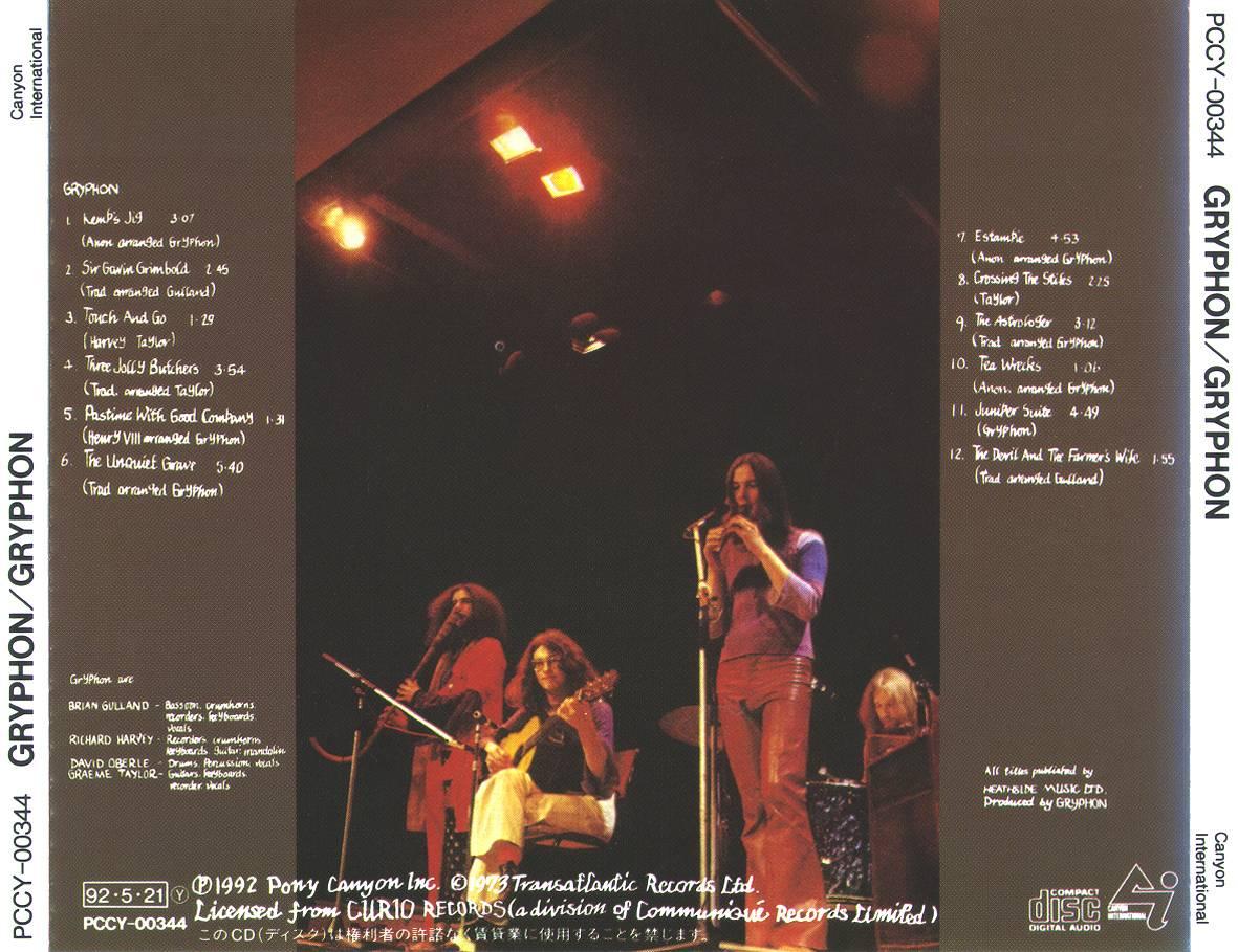 OidalERocK-ProG: Gryphon - Gryphon (1973)