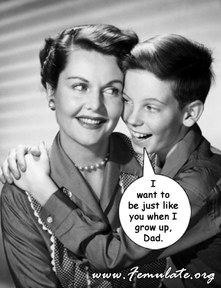 Femulate: like father, like son