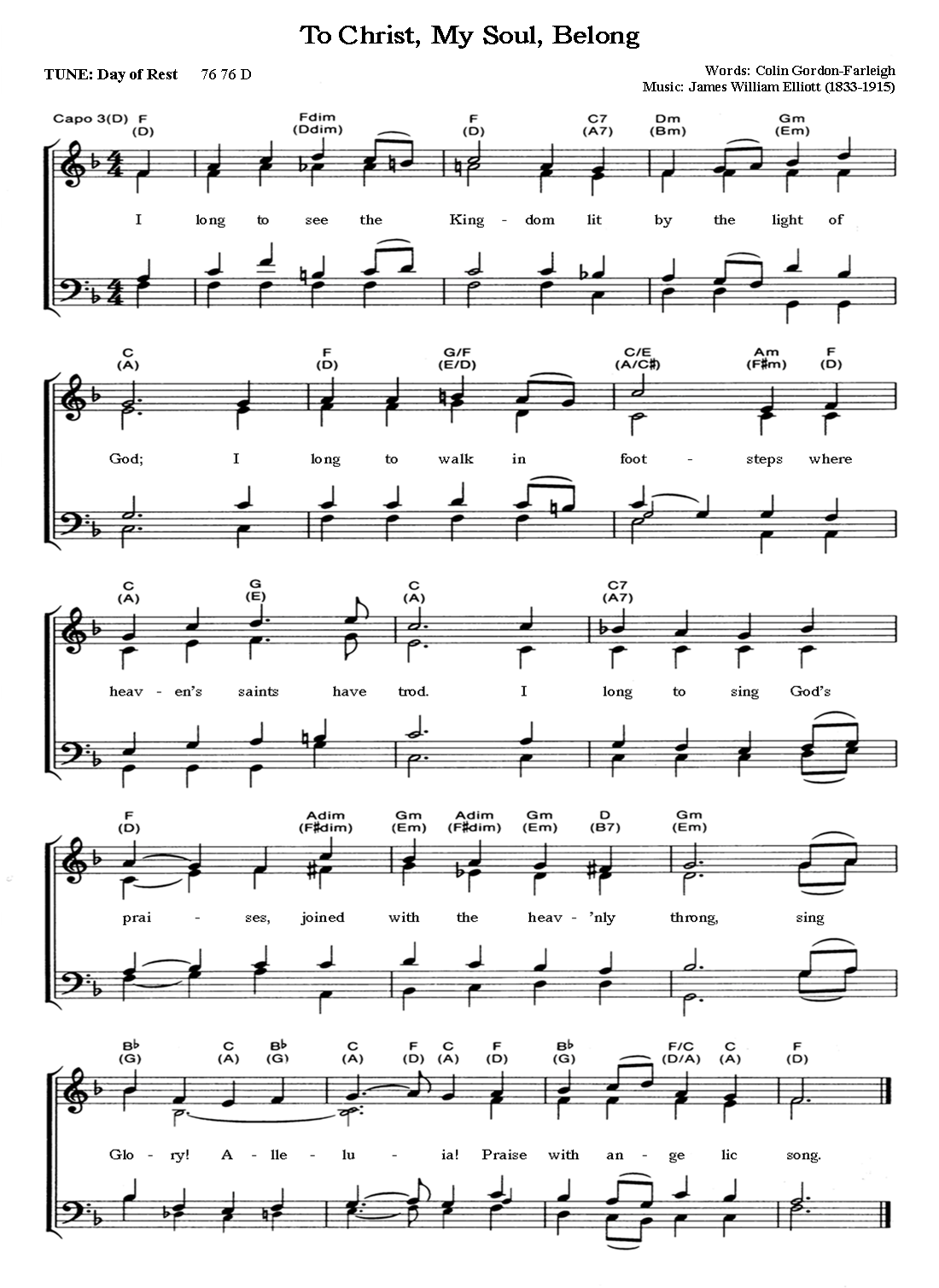 Share My Journey: New Hymn for Today : "To Christ, My Soul, Belong"