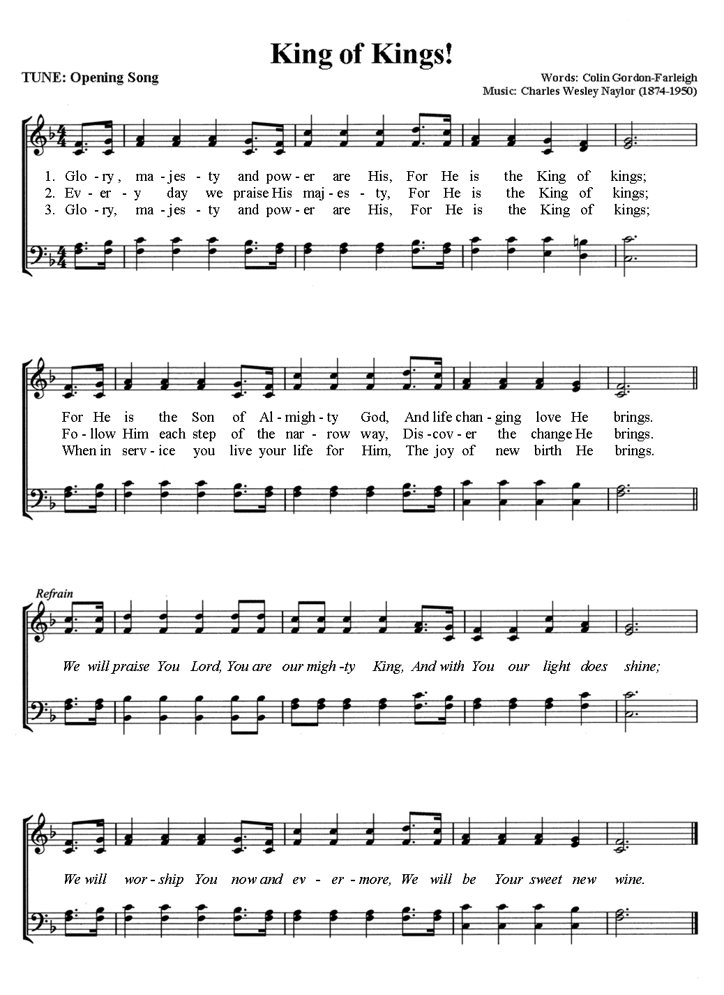 Share My Journey: New Hymn for today . . . 'King of Kings'