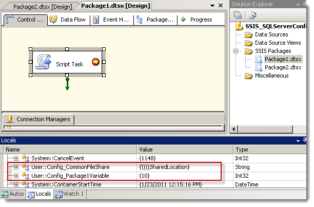 Sergio Chong - Software Engineering Blog: SSIS - Configuring multiple ...