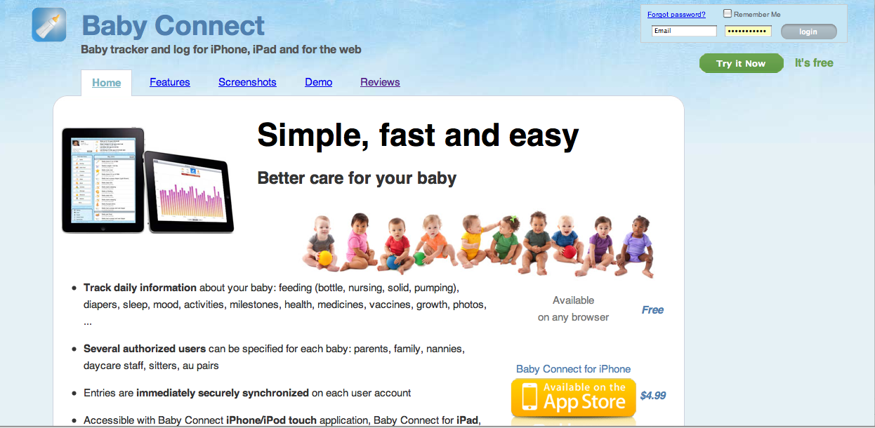 iPad App Review: Baby Connect - Tracking all of those diapers, feedings ...