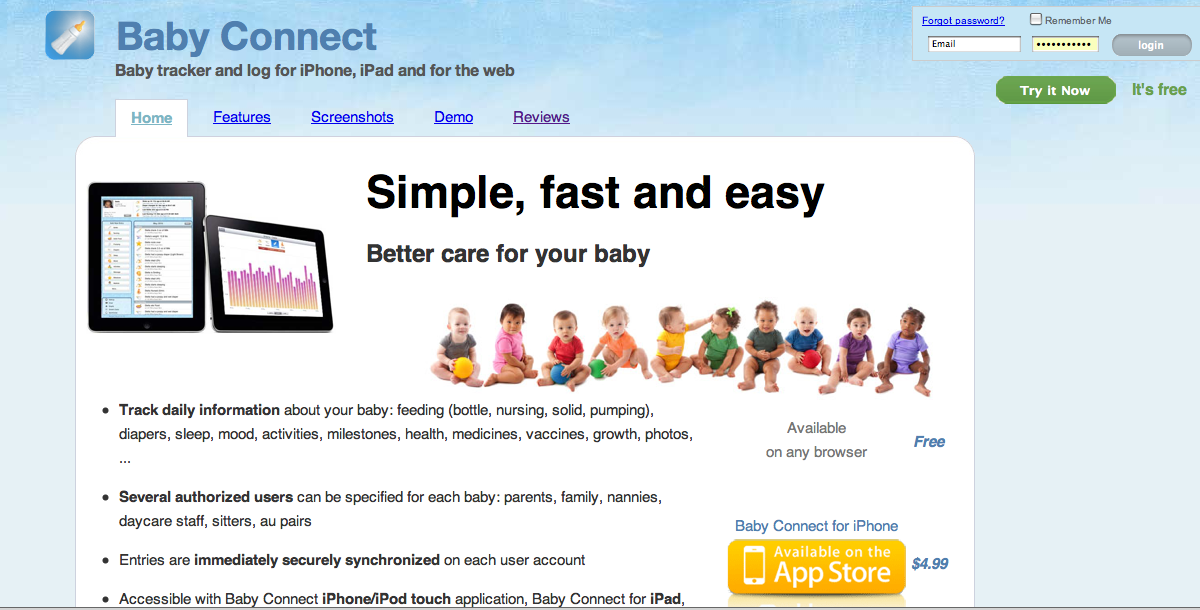 iPad App Review: Baby Connect - Tracking all of those diapers, feedings ...