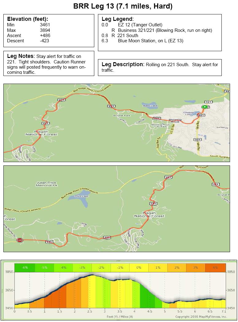Michael & Liz are Bloggable: Blue Ridge Relay - My Legs
