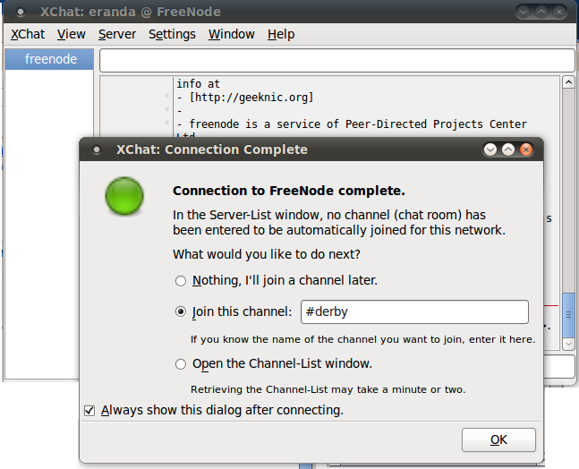 Eranda's Blog: How To Register The Nickname On Freenode