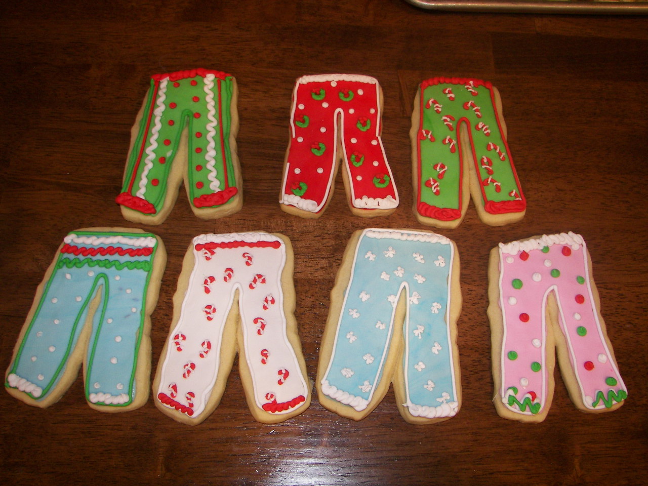 Shelli Belli Cakes: " Funny"Christmas Pajama pant cookies
