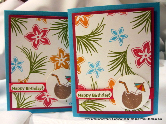 Creations by Patti: Coconut Pop-Up Cup Card