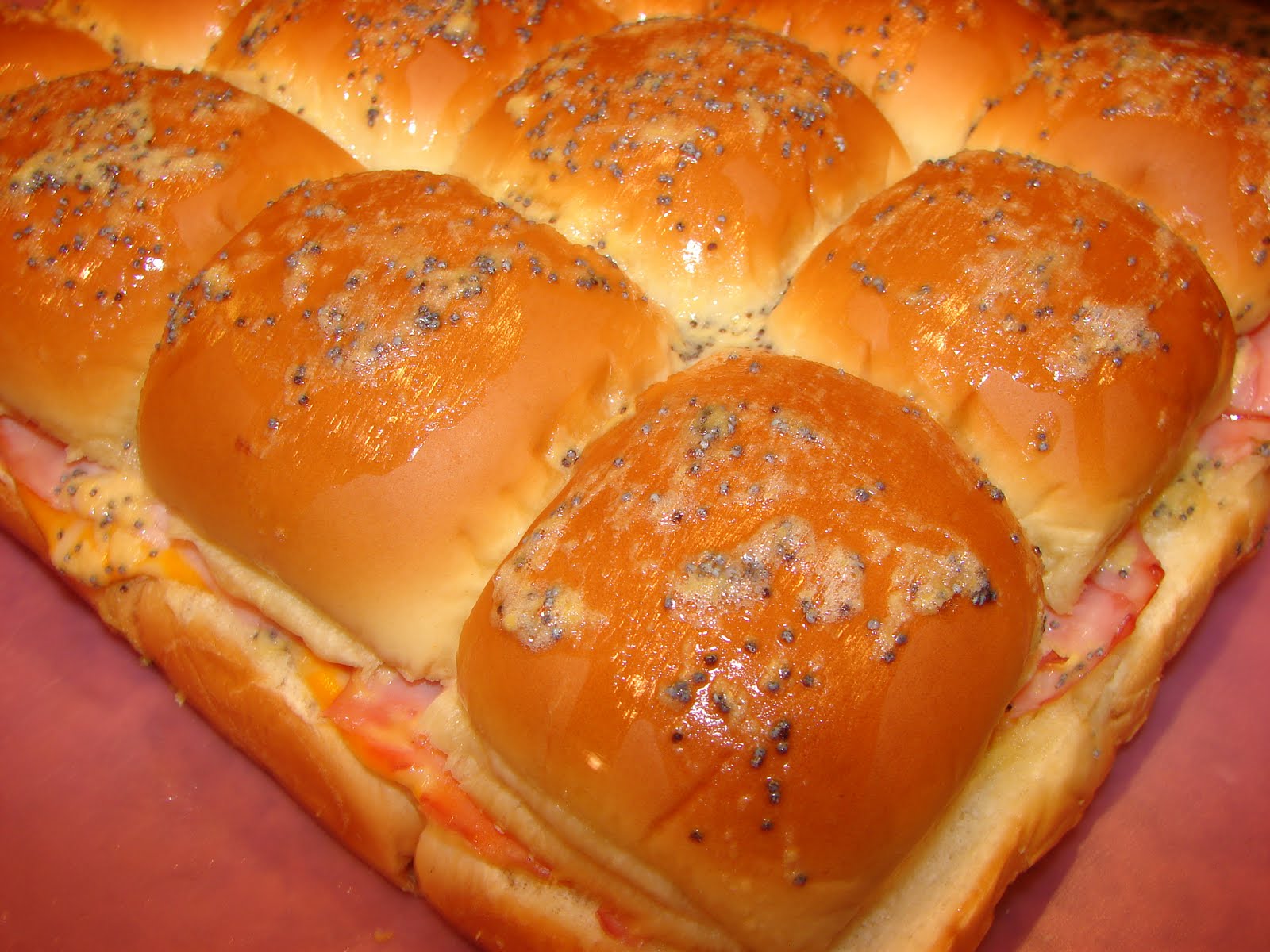 A Bear in the Kitchen: Baked Ham and Cheese Rolls