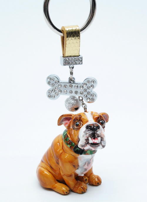 madamepOmmcustomorder: bellahunny8 - Bulldog Keychain