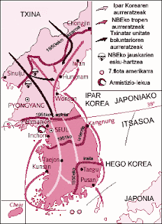 TERRITORIO DE LA HISTORIA II: Mapa Guerra de Corea