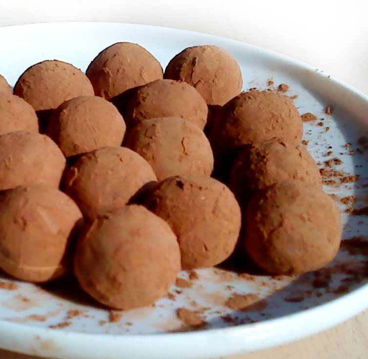 cukrinės svajonės: Šokoladiniai triufeliai