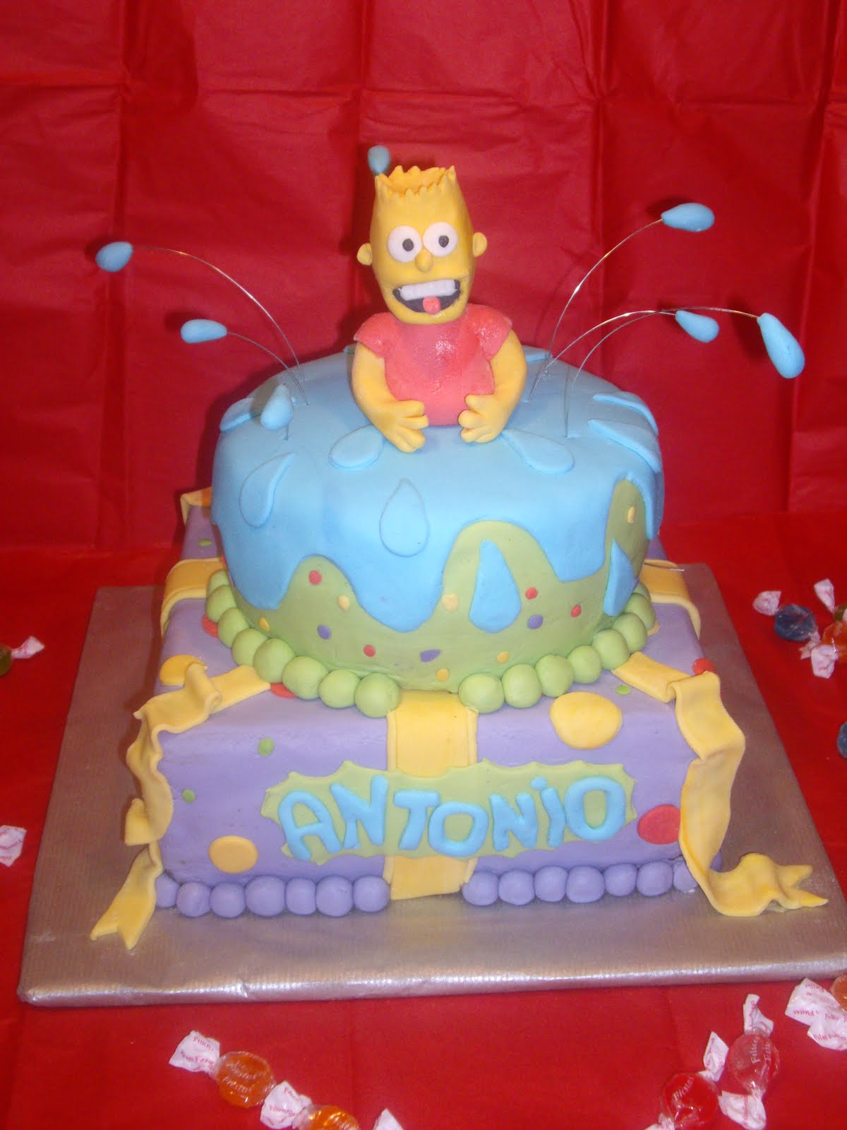 Karma's cakes: Tarta Bart Simpson