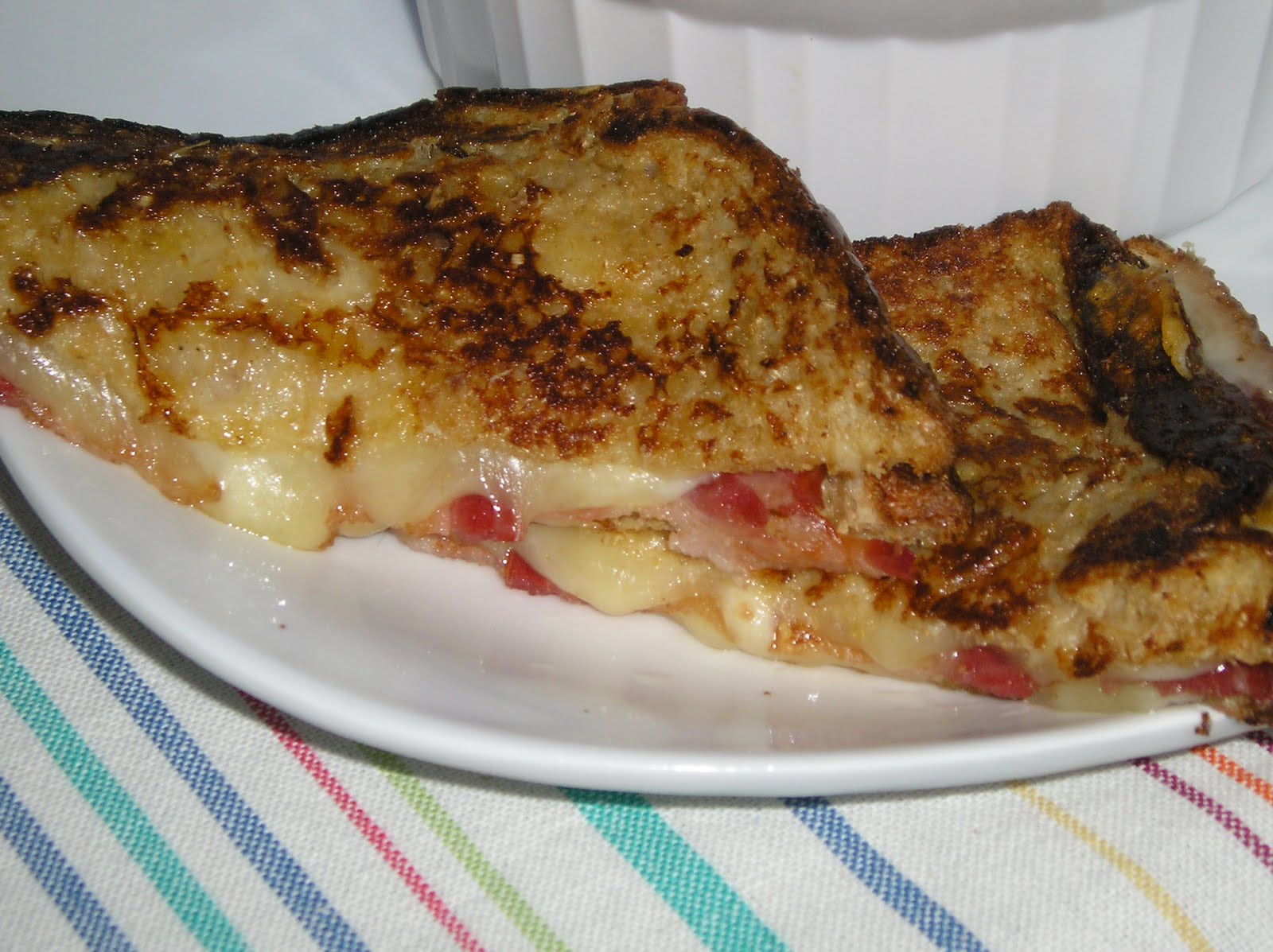 Roasted Sweet Potato Chowder with Bacon Fontina Grilled Cheese Sandwich ...