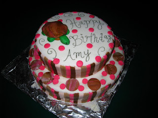 CAKE GIRL: Birthday cake for Amy!