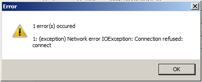 Javasqlsqlexception Network Error Ioexception