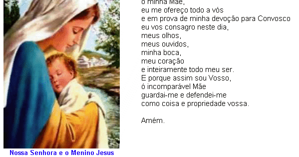 As Minhas Orações Consagração A Nossa Senhora