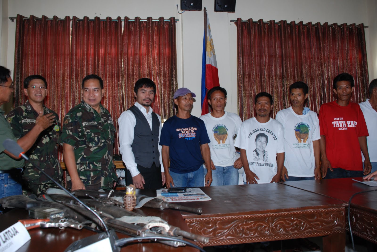 Sarangani Province Updates: 5 NPA rebels surrender to Rep. Pacquiao
