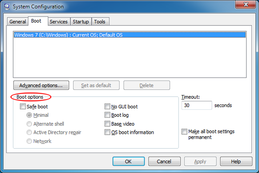 Onlines Tech Tips: Windows 7 Safe Mode – Advanced Boot Options