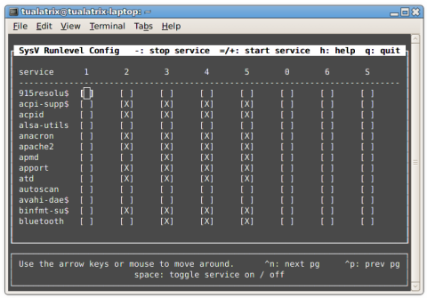 fraterneo GNU/Linux: Controlando los servicios y aplicaciones al inicio en GNU/Linux