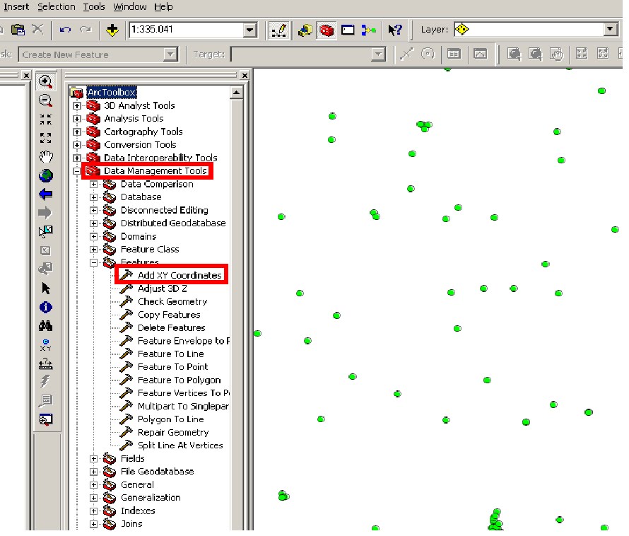 How To Export Coordinates Of Selected Nodes With Arcmap Geographic Information Systems Stack