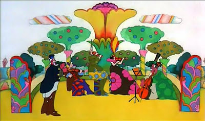 Yellow Submarine Blue Meanie Production Cel with Animation Drawing ...