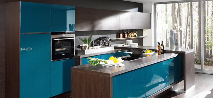 Blue Color Kitchen Interior Design Ideas | home office decoration ...