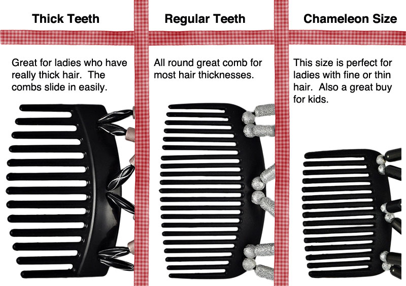 African Butterfly: AFRICAN BUTTERFLY COMB SIZES