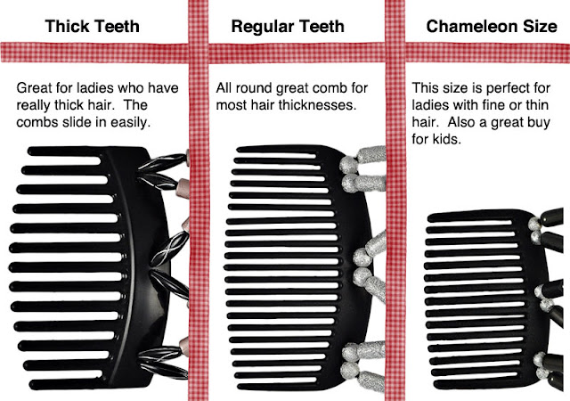 African Butterfly: AFRICAN BUTTERFLY COMB SIZES