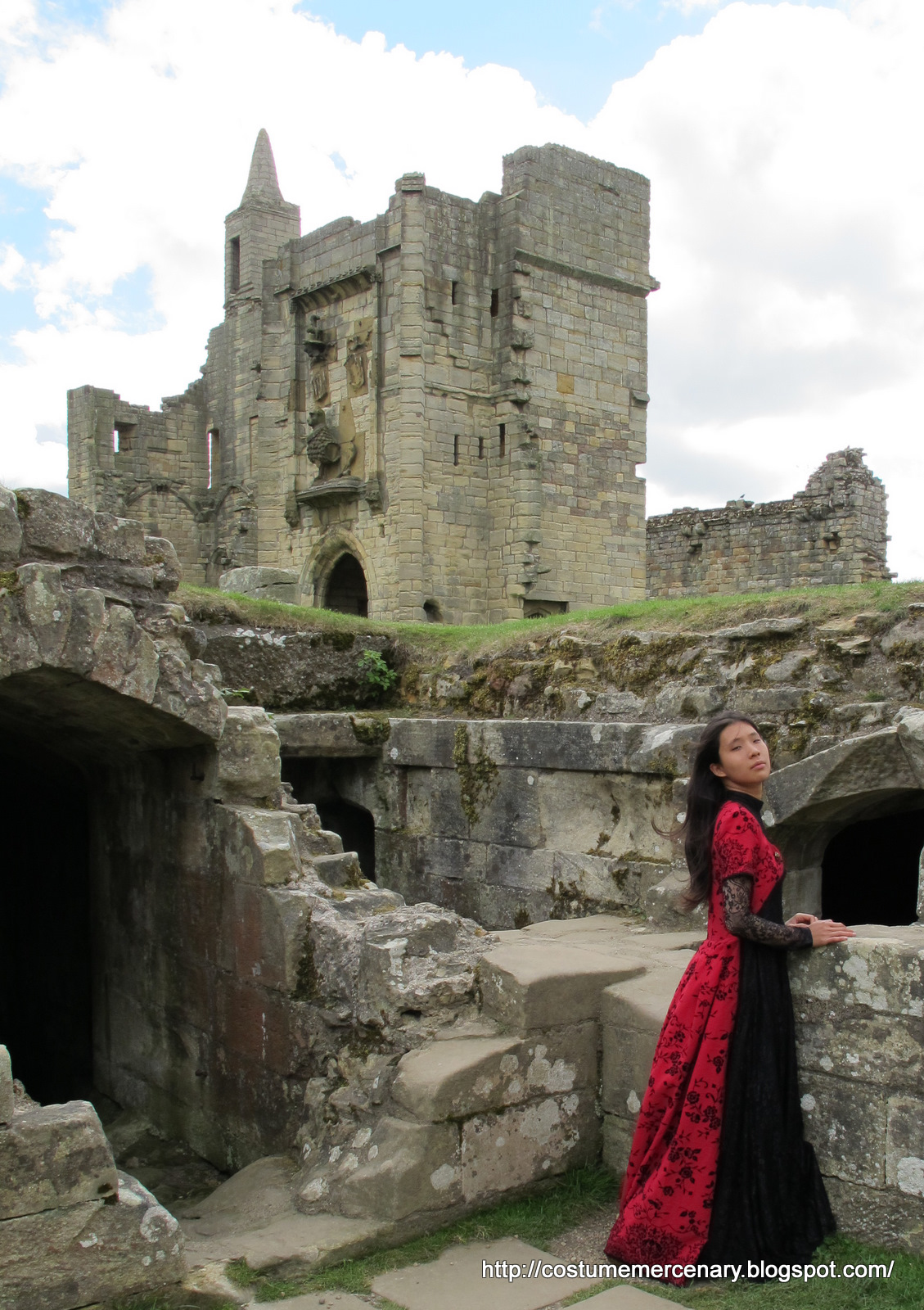 The Costume Mercenary: Red and Black Zone Front Gown