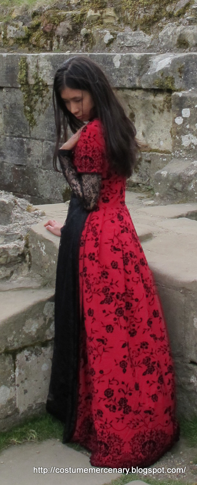 The Costume Mercenary: Red and Black Zone Front Gown