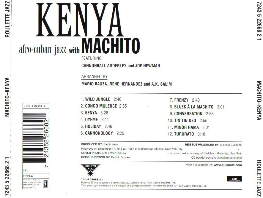 jazz GRITA!: Machito - Kenya (1957)