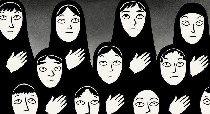 flores caras: El Pañuelo. Marjane Satrapi