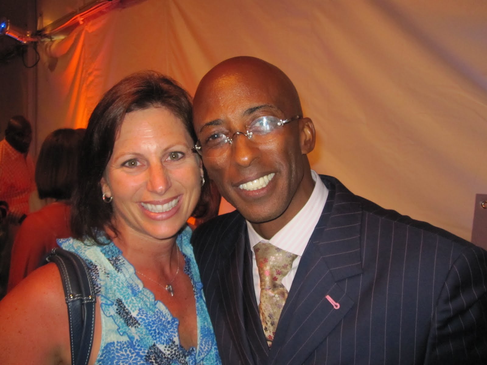 Trish in the hood: Enshrinement Ceremony and Floyd Little's Party