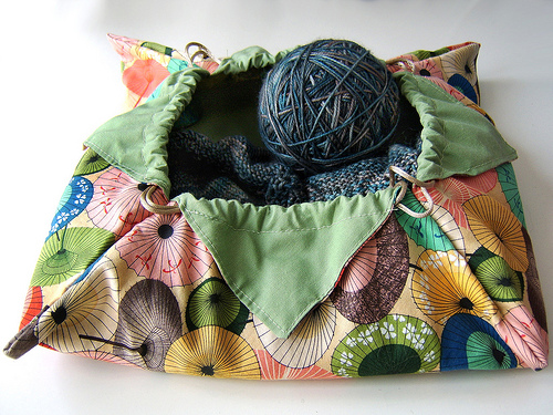 Peacefully Folding Blog: Origami lotus drawstring bag