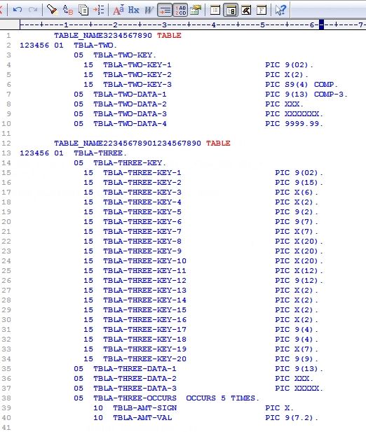 Convert Cobol Copybook To Tedata Ddl January 2011