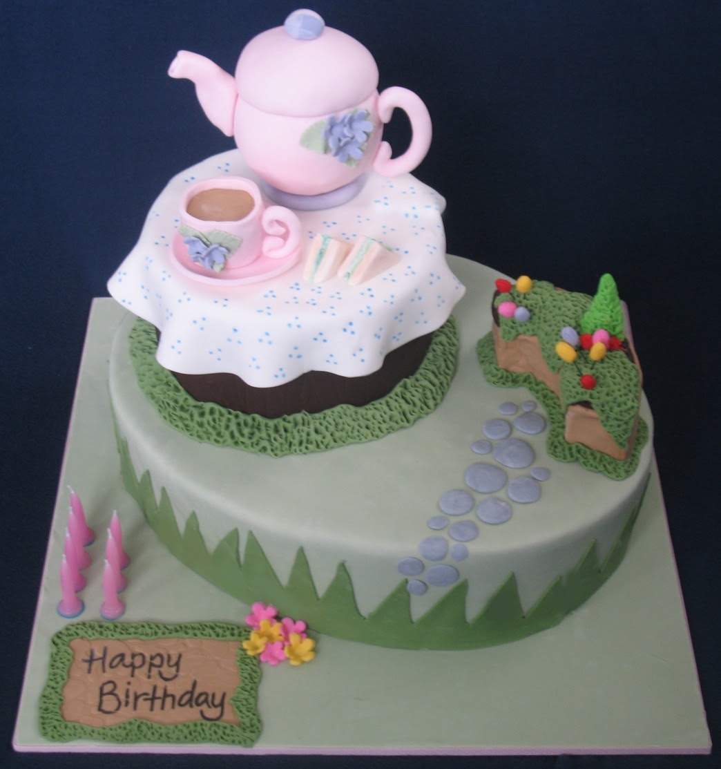 Blissfully Sweet: A High Tea & Gardeners 70th Birthday Cake