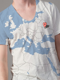 Creative Google Map t-shirt design