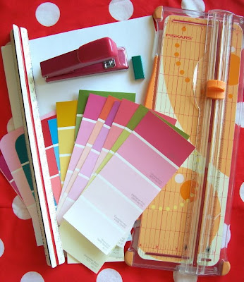 WhiMSy love: Paint Sample Notebook Tutorial