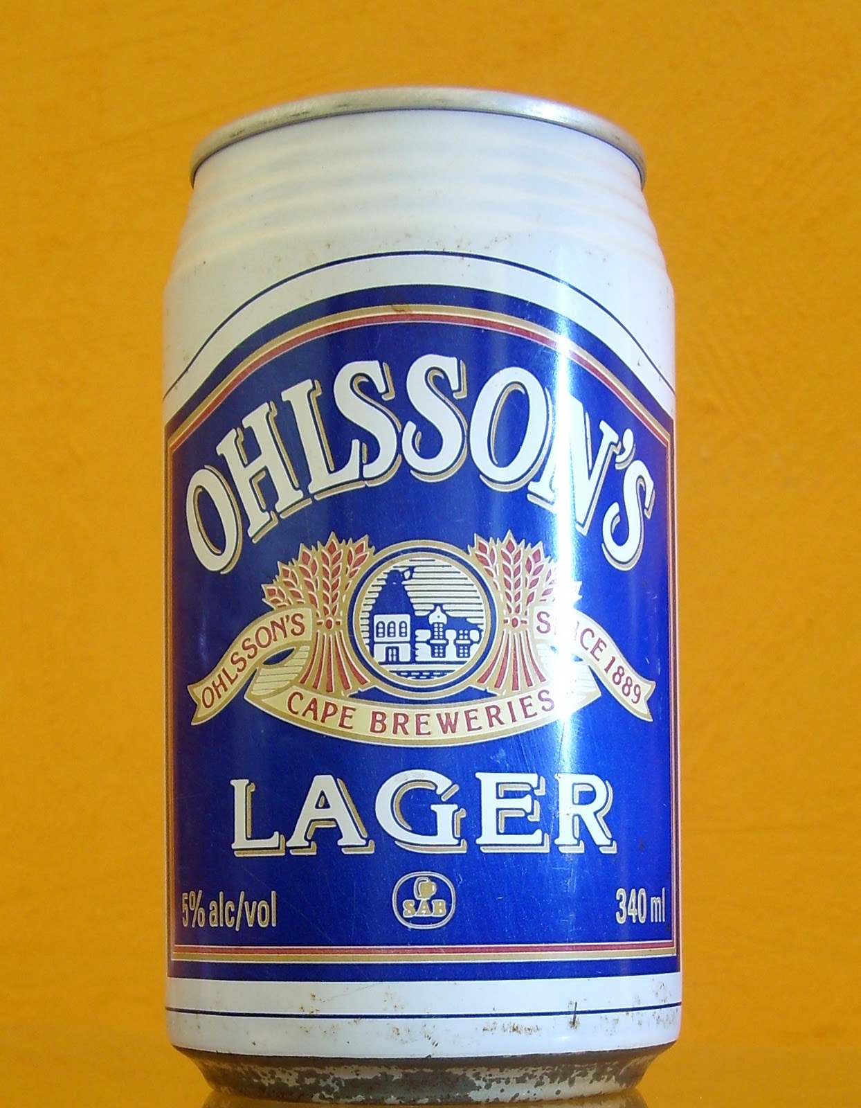 O Colecionador de Latas: Cerveja Ohlsson's Lager - África do Sul