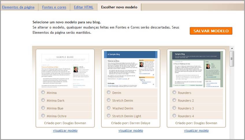 Templates/Modelos - Dicas Blogger